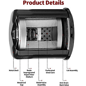 AWHLLRY 12 050 01-S 12 050 01-S1 Oil Filter Compatible with Kohler Engine Lawn Mower Tractor Cub Cadet Craftsman Troy Bilt Toro 12 050 01 KH-12-050-01 12-050-08 KH-12-050-08 2PCS