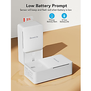 GoveeLife Water Leak Detectors 3 Pack, 100dB Adjustable Audio Alarm and Leak and Drip Alerts, Detector for Home, Bedrooms, Basement, Warehouse, Cabin/RV