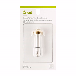 Cricut Scoring Wheel Tip + QuickSwap Drive Housing, Patented Wheel Design, Up To 10X More Pressure, Crisp Creases on Basic Materials, For DIY Crafts, Compatible with Cricut Maker Cutting Machine