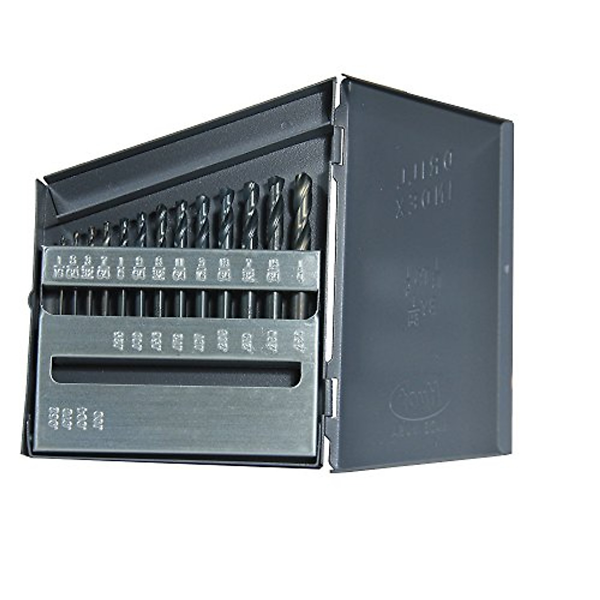 Viking Drill and Tool 43690 Type 260-T 135 Degree Split Point Black Heavy Duty Stub Length Drill Bit Set (13 Piece)