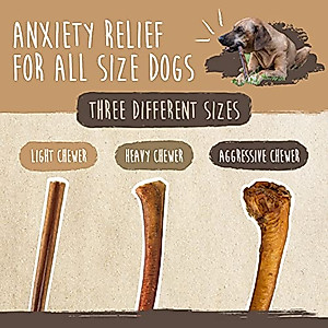 Mighty Paw Naturals Bully Sticks | All-Natural Protein-Rich Dog Chews from Grass-Fed Beef. Single-Ingredient Pet Treat for Dental Health. Keeps Chewers Busy