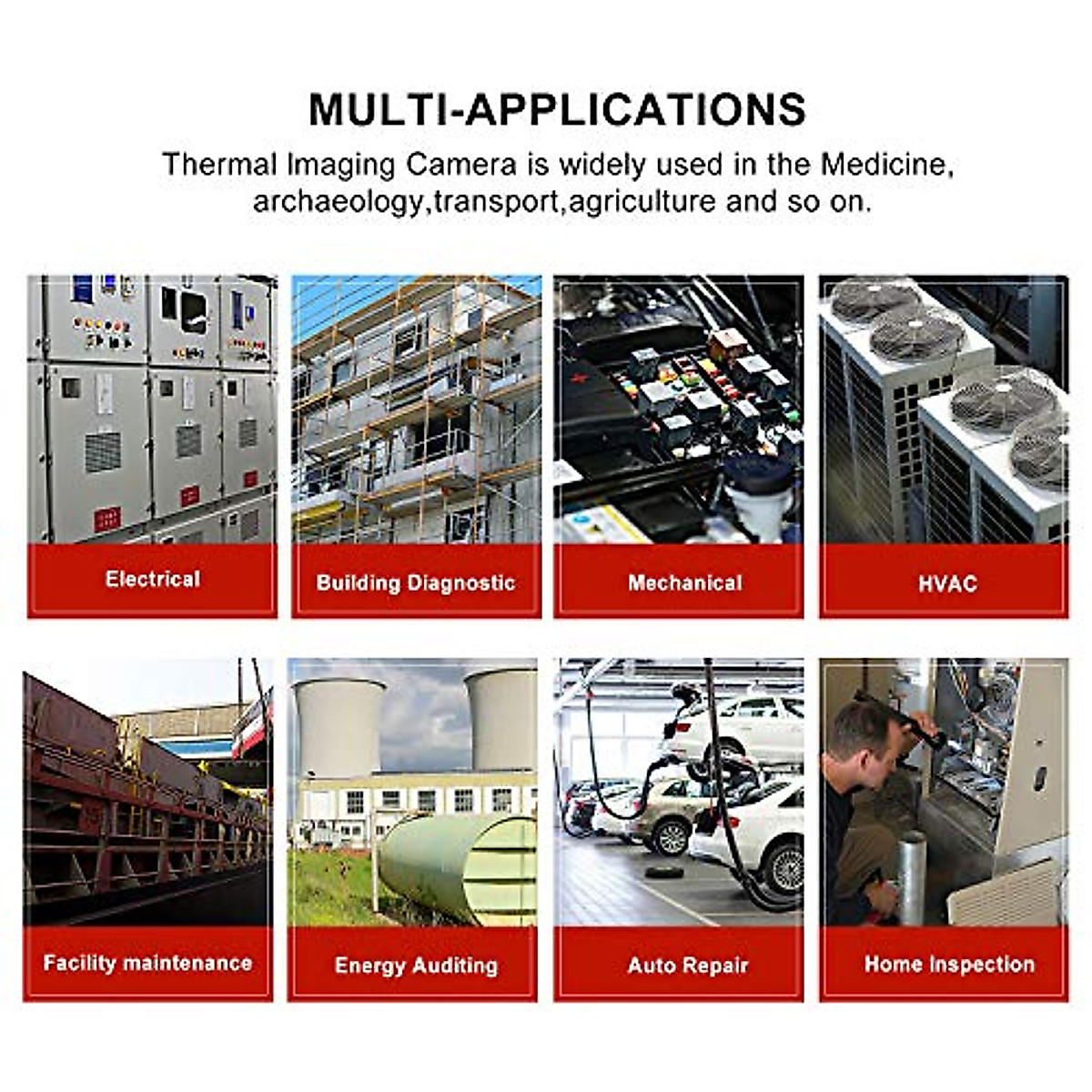 HT-19 New Higher Resolution 320 x 240 IR Infrared Thermal Imaging Camera with 300,000 Pixels and Sharp 3.2" Color Display Screen. Hti-Xintai