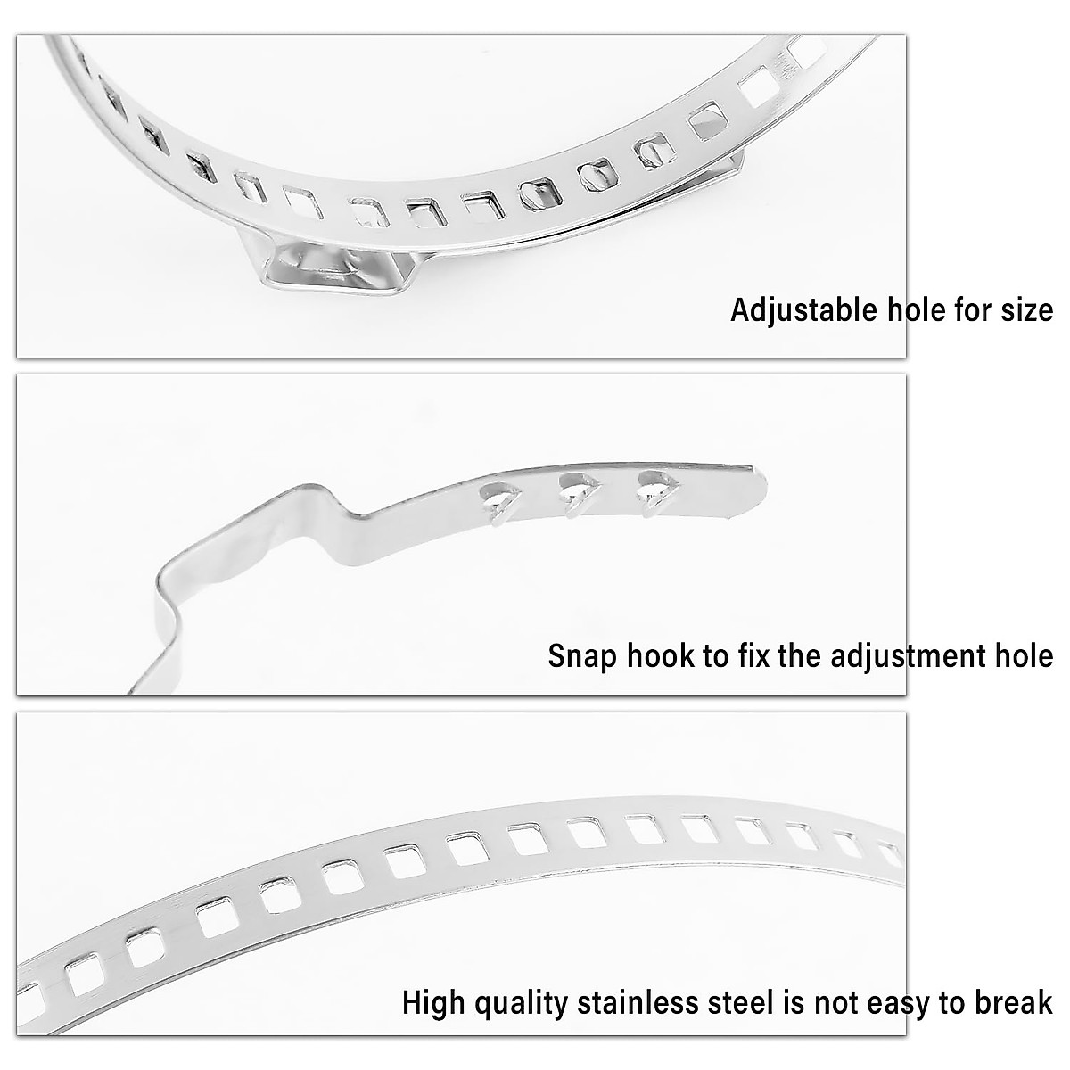 10PCS CV Boot Clamps Kit,Stainless Steel CV Axle Boot Clamp Tool,Adjustable CV Boot Banding Tool for Car Accessories Replacement