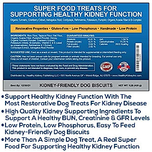 Kidney Restore Dog Treats: Restorative Dog Treats for Kidney Issues, Low Protein Dog Treats for Any Kidney Diet Dog Food, Special Renal Treats for Supporting Good Kidney Health for Dogs. Best Treat!