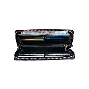 Inhomer Half Egg Women Leather Wallet Purse Organizer for Women Girl