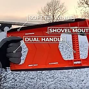 2Packs Heavy Duty Survival Shovel for Off Road,Camping,Beach,Digging Dirt, Sand, Mud & Snow，Winter Snowy Day Snow Shovel,Ice Scraper, Snow Ice Removal for SUV Truck Vehicle Car Window Windshield