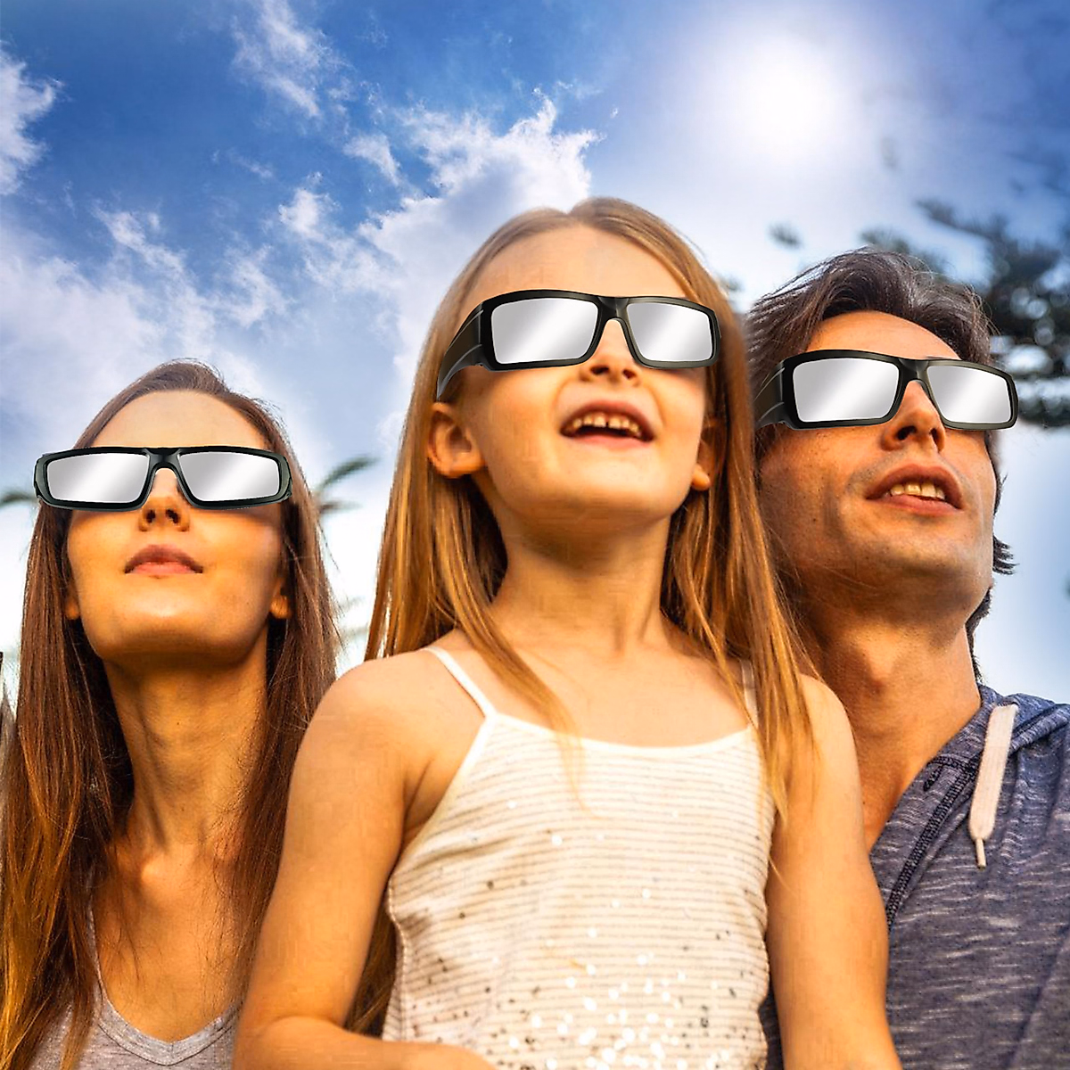 Oilkas Solar Eclipse Glasses - ISO 12312-2:2015(E) & CE Certified, Durable Plastic Eclipse Glasses for Direct Sun Viewing(6 Pack)