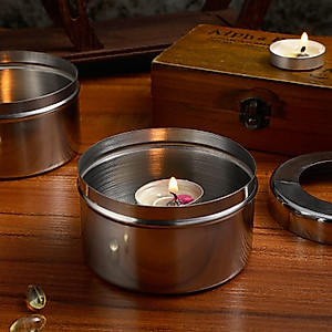 Cabilock 8 Pcs Fuel Holder Can Cover Chafing Chafer Heat Fuel Can Mini Stoves Buffet Server Warming Trays for Buffets Stereo Cans Fuel Cans Utensil Holder Alcohol Stove Suite Food