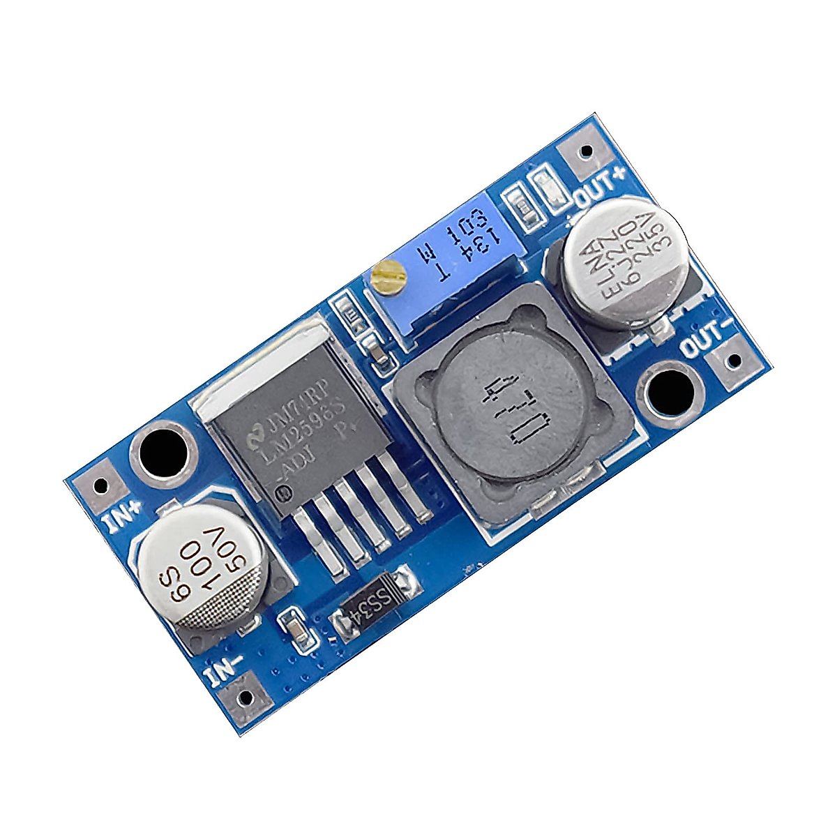 10Gtek# Buck Converter Step Down Module LM2596 DC to DC Voltage Regulator, 3.0~40V to 1.5~35V Power Supply Module, Pack of 2