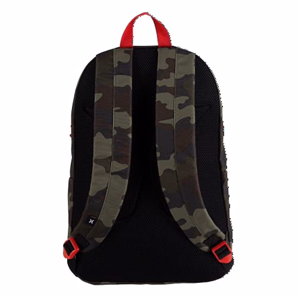 Hurley Unisex-Adults One and Only Backpack, Green Camo Shark, Large