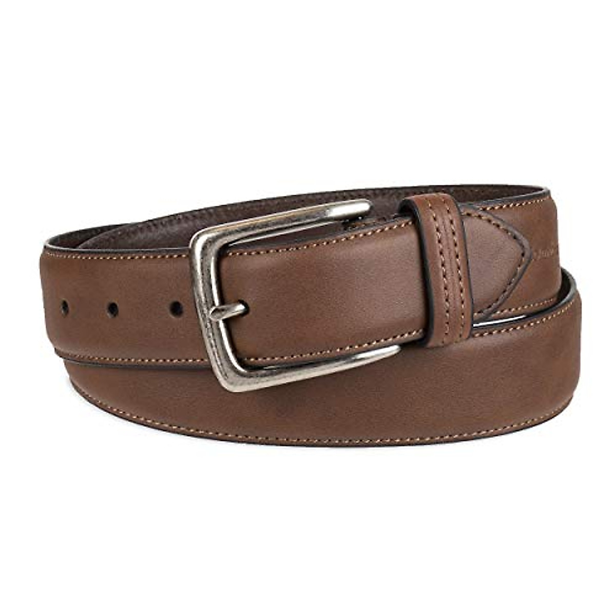 Columbia Men's Trinity Logo Belt-Casual Dress with Single Prong Buckle for Jeans Khakis