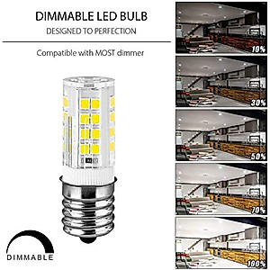 E17 LED Microwave Oven Appliance Whirlpool Bulb,8206232A 40W Equivalent Light Bulbs 2-Pack (Daylight White 6000K)