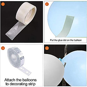 Blue and White Gold Balloons,Blue White Gold Balloon Garland Arch Kit Metallic Chrome God Ballons with Macaroon Blue White Latex Balloons for Wedding Bridal Shower Party Baby Shower Decoration