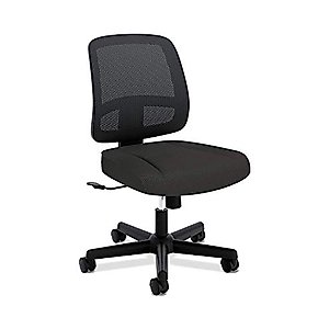 HON ValuTask Task Chair, Mesh Back Computer Chair for Office Desk, Black (HVL205) (2)
