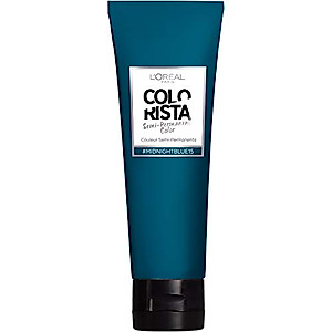 L'Oreal Paris Colorista Semi-Permanent Hair Color for Brunette Hair, Midnight blue