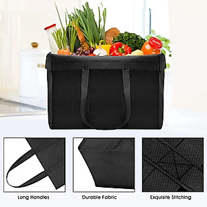 Tijide Easy to carry and store Reusable eco-friendly sundries shopping tote bag, 10 packs, 35L large eco-friendly foldable tote bag, easy to clean, durable, and protect the ecological environment.