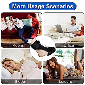 Plantar Fasciitis Relief Night Splint - Upgrade Achilles Tendonitis Brace with Rotating Knob Iron Wire Elastic Dorsal Night Splint, for Women & Men Plantar Fasciitis Relief Foot Drop Heel Arch Pain.