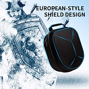 BnLnHOGVR Compact Hard Carrying Case for Meta Quest 3S/Quest 3 VR Headset Lightweight and Portable Protection, Travel Case Storage VR Gaming Headset and Touch Controller Accessories