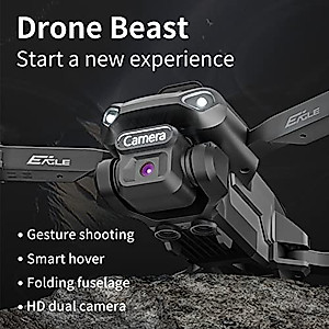4K Camera Drone for Adults, 3.7V 2000mAh RC Drones Toy with Camera, Quadcopter with Altitude Hold, Headless Mode