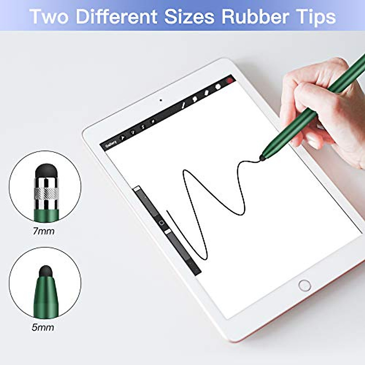 StylusHome Stylus Pens for Touch Screens (3 Pcs), Sensitivity & Precision Stylus, 2 in 1 Capacitive Stylus with 6 Extra Tips for iPad iPhone Tablets Samsung Galaxy All Universal Touchscreen Devices