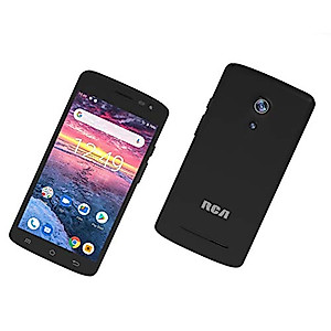 RCA Q2 Android 9.0 Pie, 5.0" HD, 4G LTE, 16GB, 8MP 5MP Dual Camera, Dual Sim, Unlocked Smartphone (Black)