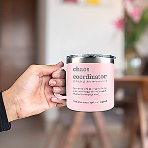 Gifts for Women - Boss Lady Gifts for Women, Her, Coworker, Manager, Teacher, Boss - Chaos Coordinator Gifts, Thank You Gifts for Women - Birthday Christmas Gifts for Women, Boss Day Gifts - 14 Oz Mug