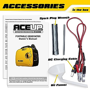 Aceup Energy 2300 Watt Portable Inverter Generator, Super Quiet Gas Generator for Home Use, EPA Compliant, Lightweight RV Ready