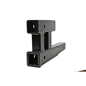 MaxxHaul 70070 Trailer Hitch - Dual Tow Hitch Extension Reciever - 4000 lbs. GTW Capacity , Black , Size: 2 inch