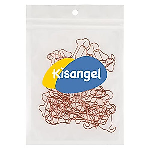 Kisangel 25pcs Colorful Paper Clips Animal Bookmark Clips Marking Clips Lovely Dog Shaped for Office School Supplies Party