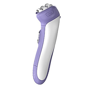Remington WDF5030A Smooth & Silky Electric Shaver for Women, 4-Blade Smooth Glide Foil Shaver and Bikini Trimmer with Almond Oil Strip, Purple/White