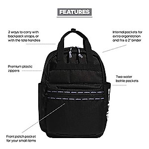 adidas Women's Essentials Backpack, Black/White, One Size