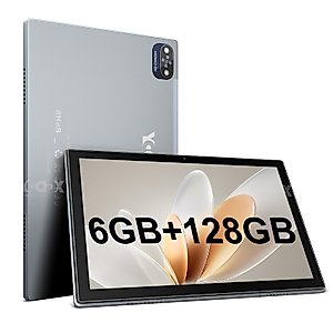 XGODY Android 12 Tablet 10 inch Tablets, T10 6GB+128GB Tablet, 512GB Expand 4 Core Android Tablet, 2.4G WiFi, 1280*800 IPS, 8000mAh Fast Charge, Bluetooth 4.2, GPS, Dual Camera, Parent control（silver）