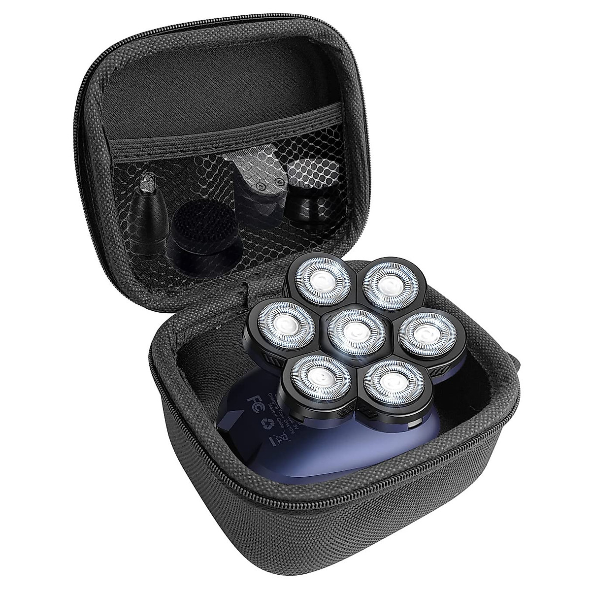 FitSand Hard Case Compatible for Wyklaus Upgrade 10 in 1 Head Shavers Head Shaver 7D