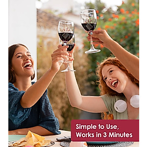 YARKOR Wine Filter 12 Packs, Removes Histamines and Sulfites, Reduce and Alleviate Wine Allergies & Sensitivities - Stops Red Wine Headaches Nausea, Natural Purifier Filters