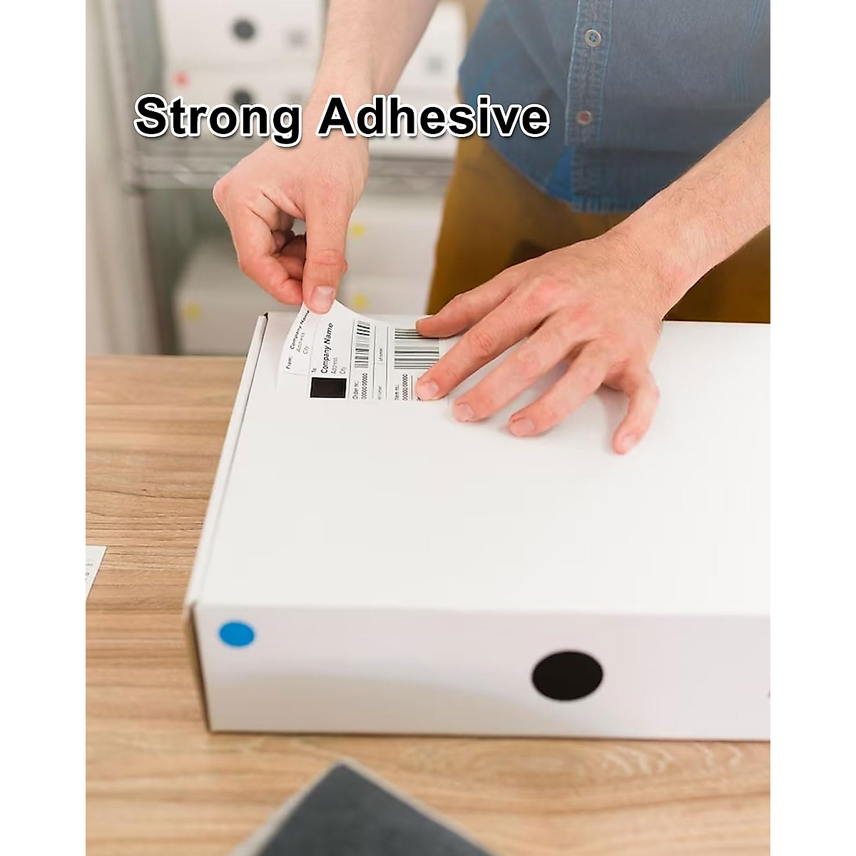 iEager Thermal Label, 4" x 6" White Direct Thermal Shipping Labels, 220 Labels/Roll