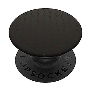 Cool Red and Black Cell Phone Button Holder Pop Out Knob PopSockets Swappable PopGrip