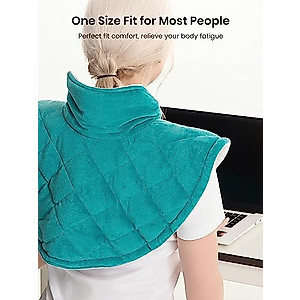 𝟐𝟎𝟐𝟑 𝐍𝐄𝐖 Weighted Heating Pad for Neck and Shoulders, WarmCo 2.4lb Large Electric Heating Pad for Back Pain Relief,Gifts for Women Men Mom for Christmas, Birthday, Mothers Day