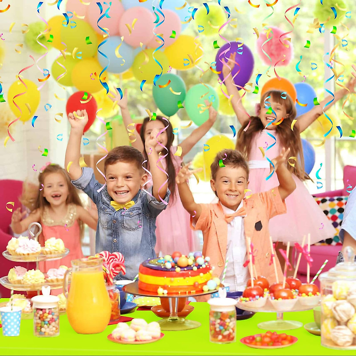 2 Pack Lime Green Tablecloth Plastic Rectangle Table Covers PEVA Lime Green Plastic Table Cloths for Parties Disposable 54 x 108 Inch Tablecloth for Birthday Party School Baby Shower Kitchen Dining