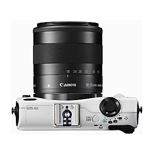 Canon EOS M2 Mark II 18.0 MP Digital Camera with 18-55MM F/3.5-5.6 IS EF-M STM Lens (White) - International Version (No Warranty)