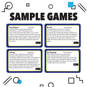 Games on the Go by Continuum Games - Portable Roadtrip Family Games to Challenge and Entertain for 2+ players , Blue