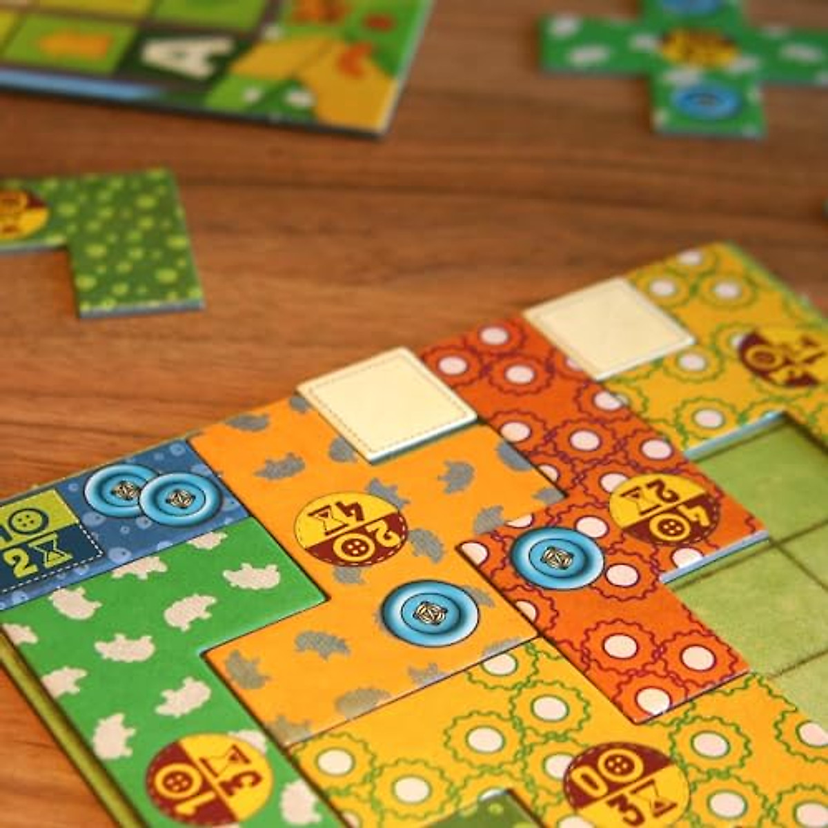 Patchwork Express Board Game - Fast-Paced Two-Player Quilting Strategy Game! Interactive Puzzle Game for Kids & Adults, Ages 6+, 2 Players, 20 Minute Playtime, Made by Lookout Games