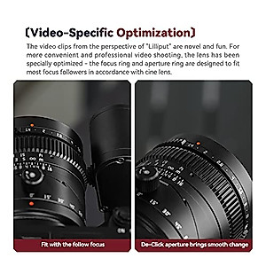 TTartisan 50mm F1.4 Tilt Lens, Compatible with Full-Frame Sony E-Mount Mirrorless Cameras Alpha a7 a7II a7III a7R a7RII a7RIII a7RIV a7S a7SII a9 a7C