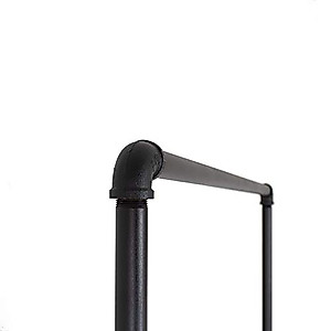 Industrial Pipe Rolling Clothing Rack by William Robert's Vintage