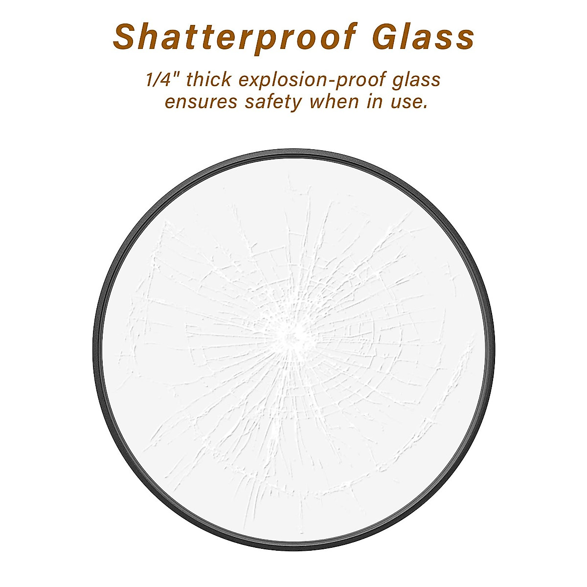 USHOWER 2-Pack Black Round Circle Bathroom Mirrors 24-inch for Wall Decor with Metal Frame, Bathroom Vanity Mirror, Entryway Mirror