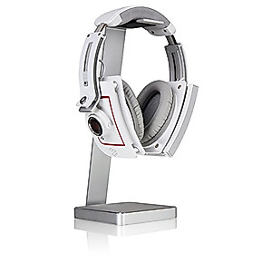 LUXA2 E-One Silver Solid-Metal Aluminum Universal Gaming Headphone Stand/Hanger/Holder for Beats, Senheiser, Sony, Bose, Philips, Audio-Technica, Plantronics, Shure, Jabra, JVC, JBL, AKG, DJ, Gaming Headsets Display HO-HDP-ALE1SI-00