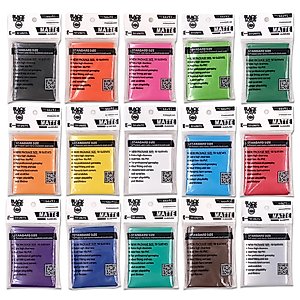 50PCS Outer Card Sleeves for Standard Size Cards Game Cards Idol Photos Protector (66x91mm) (Yellow)