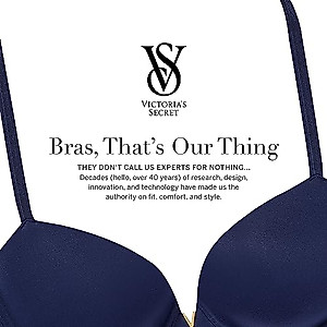 Victoria's Secret Love Cloud Lightly Lined T Shirt Demi Bra, Bras for Women, Ensign, 38DDD