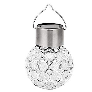 Yosoo Colorful Outdoor Hanging Light ,Waterproof LED Solar Light for Chritmas Wedding Party , Lawn Courtyard Lights Lamp Decor for Patio Backyard Garden Home Decoration (Battery Included)
