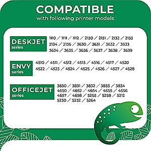 COLORETTO 63XL Remanufactured Printer Ink Cartridge Replacement for Deskjet Series： 1110 1111 1112 2130 2131 2132 2133 2134 2136 (Special Edition Includes 2 Bookmarks) (2 Black) Combo Pack