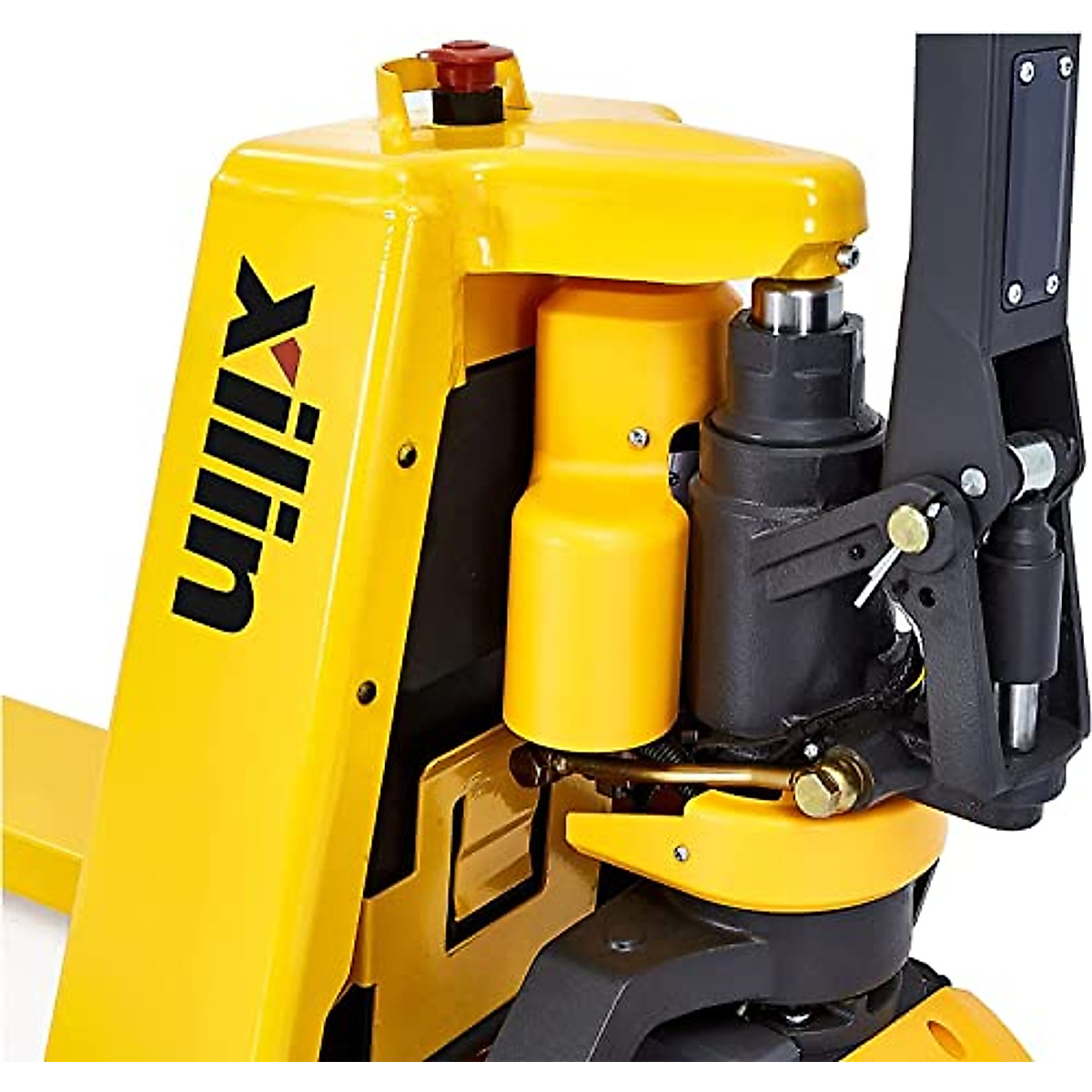 Xilin Full Electric Lithium Pallet Truck Lithium Battery Mini Type Walkie Pallet Truck 48"x27" Fork Size and Manual Pallet Jack 4400Lbs Capacity Mini Pallet Truck -48" L x21 W Forks